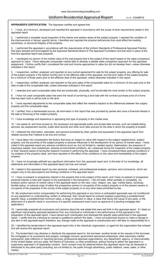 Example Appraisal Report (important things to look for) | PDF