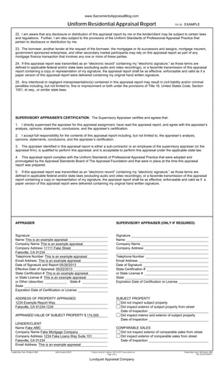 Example Appraisal Report (important things to look for) | PDF