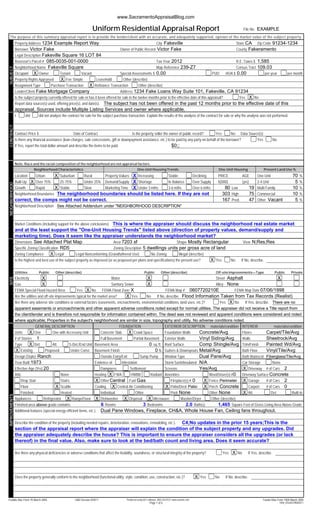 Example Appraisal Report (important things to look for) | PDF