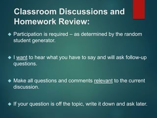 First Day and Expectations | PPTX