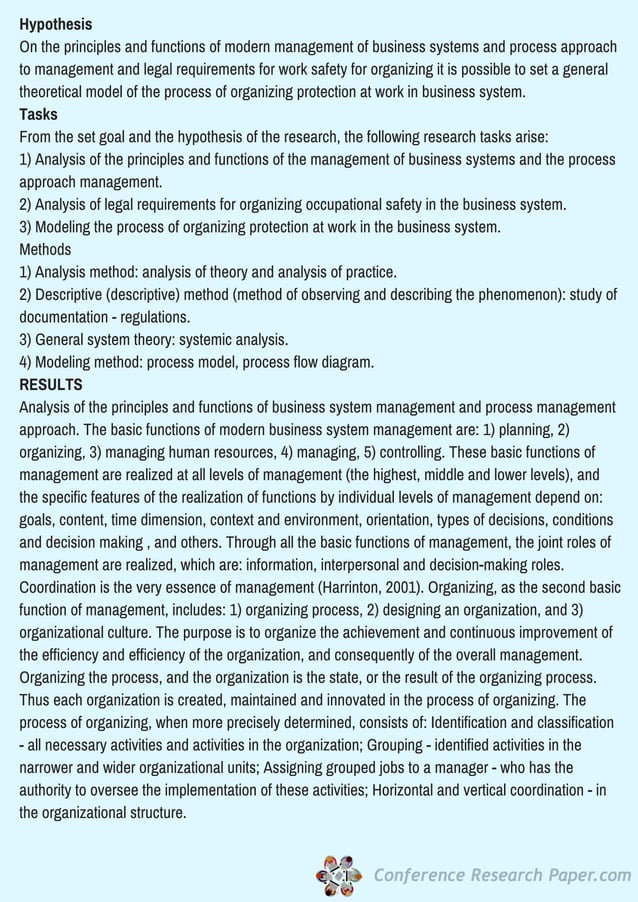 Conference Paper Sample | PDF | Business Administration | Business