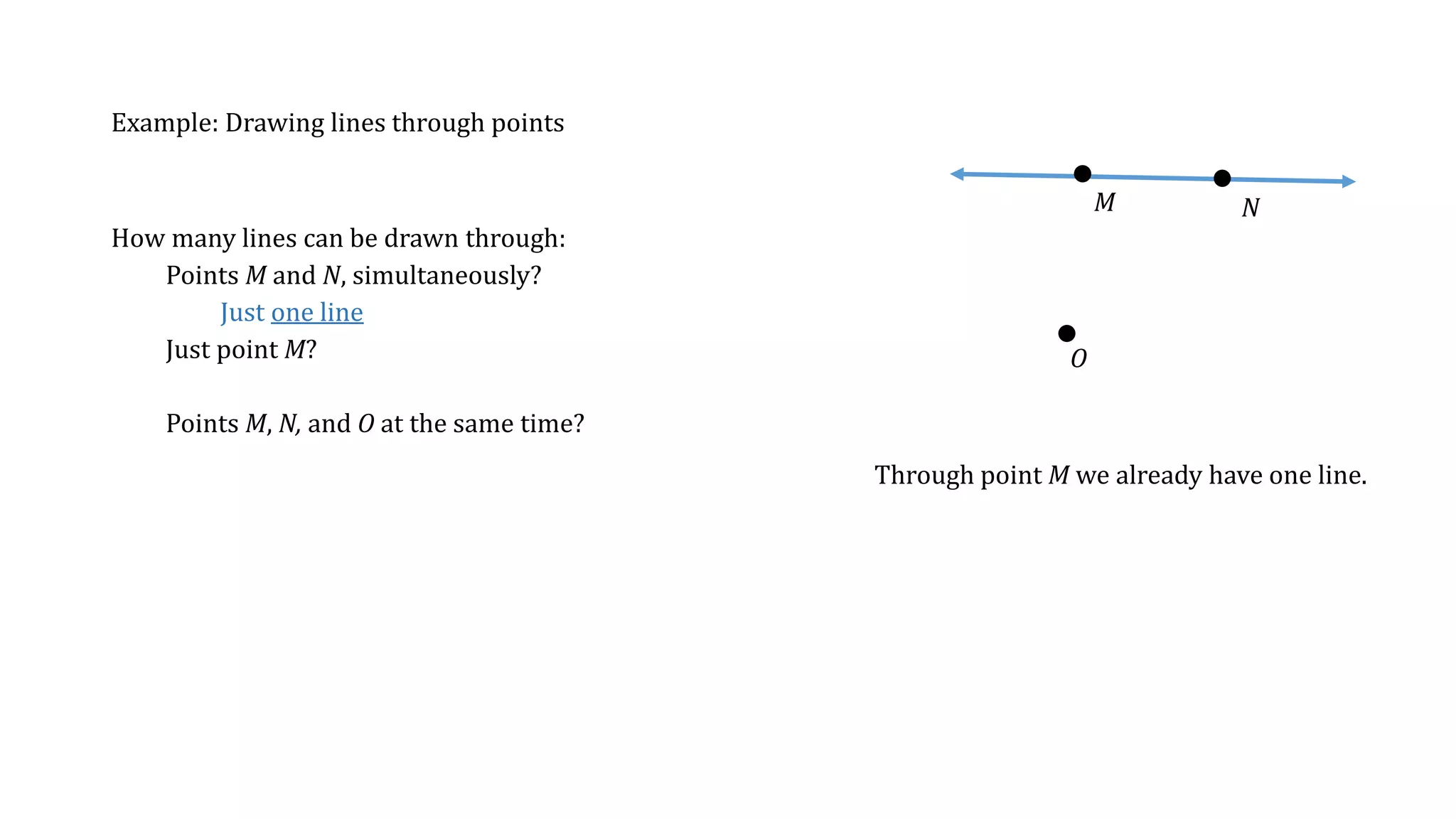 Example Drawing lines through points | PPTX