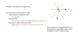 Example Drawing lines through points | PPTX