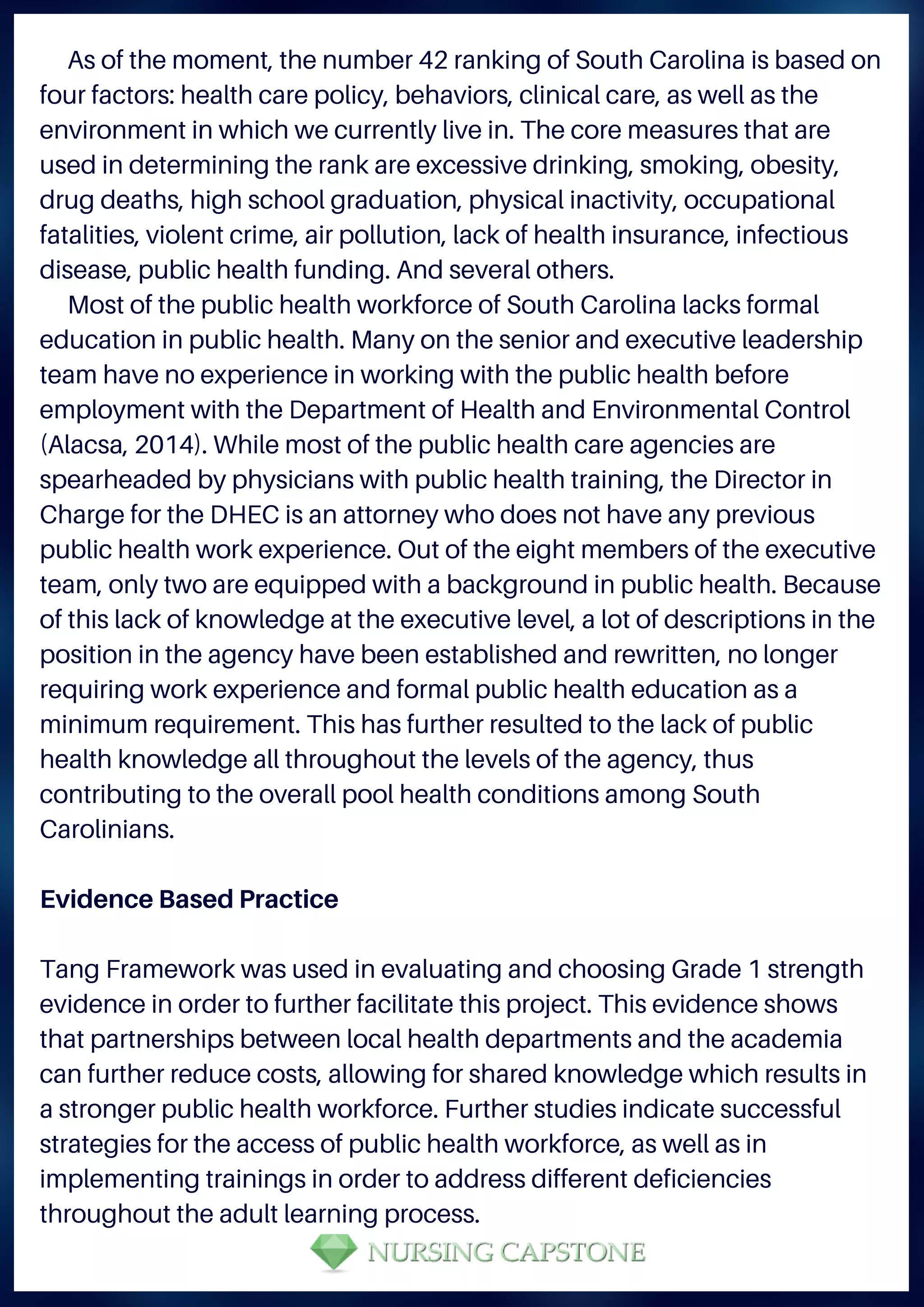 Example Of Dnp Capstone Project Pdf