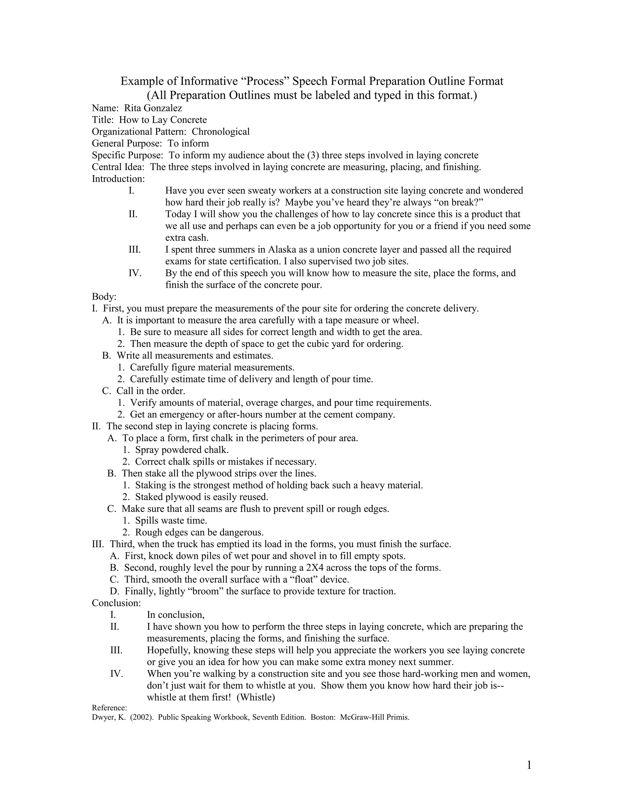 Example of-formal-preparation-outline-format-inform-how-to-process | DOC