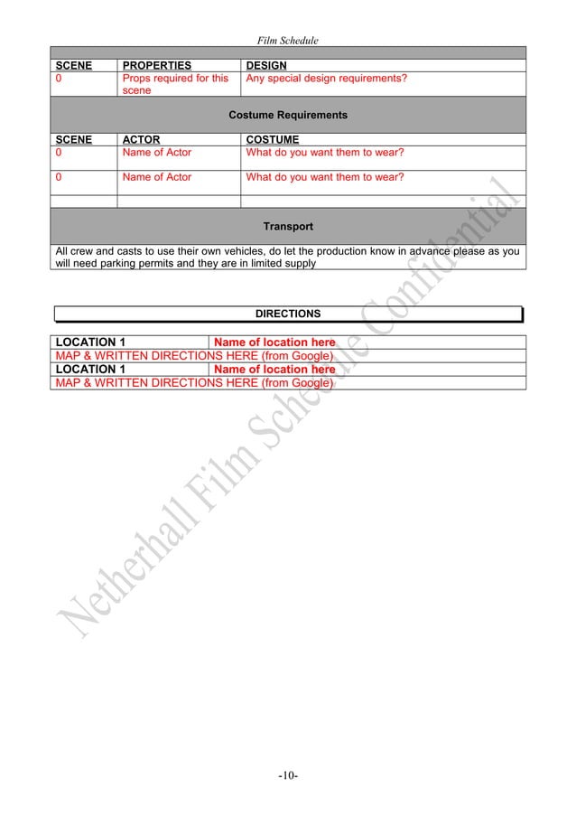 Example production-schedule | PDF