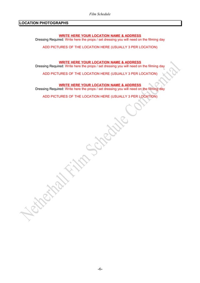 Example production-schedule | PDF