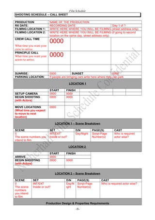Example production-schedule | DOC