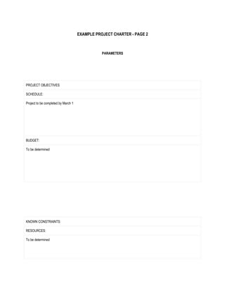 Example Project Charter1 | DOC