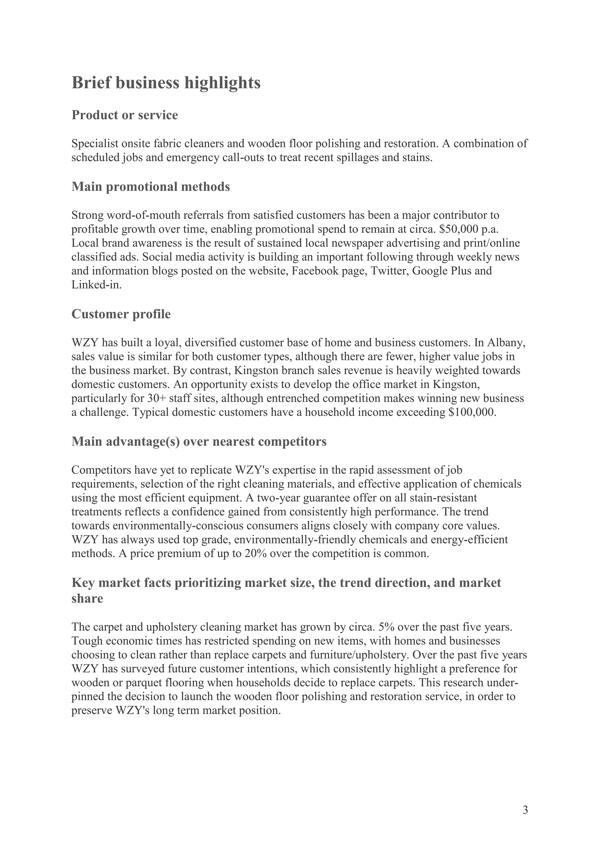 Sample Sales Memorandum Document | PDF