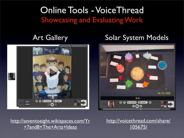 Voicethread Examples in Education | PPT