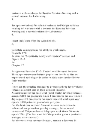 Example 17A Variance AnalysisOur variance analysis example and pr.docx