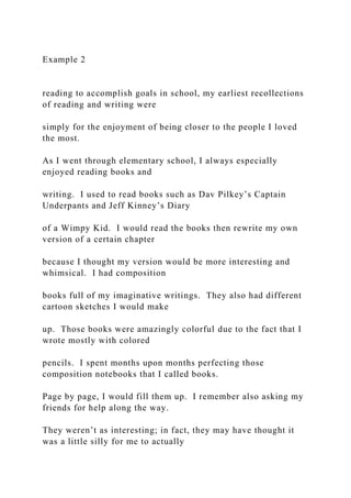 Example 1 Student Example Professor C.N. Myers .docx | Homework and ...