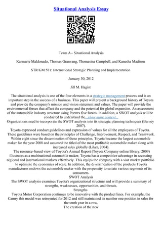 Example Analysis Essay | PDF | Political Issues & policy | Politics