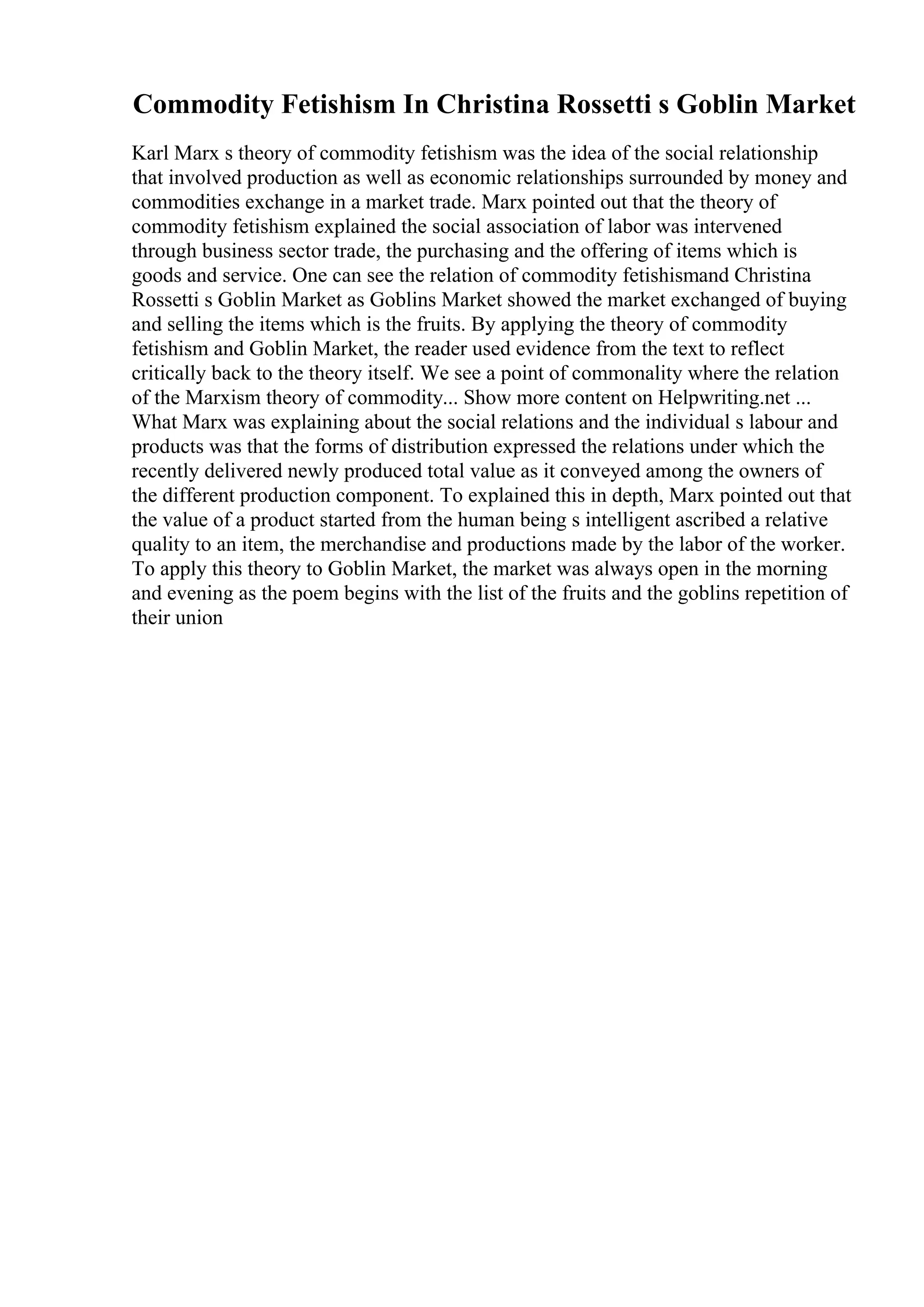 Example Analytical Essay | PDF