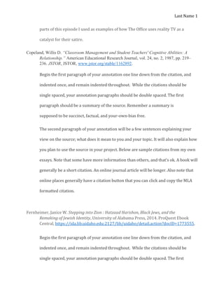 Example annotated b ibliography | PDF