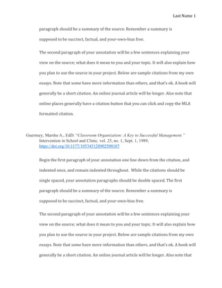 Example annotated b ibliography | PDF