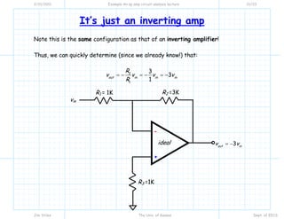 Example an op amp circuit analysis lecture | PDF