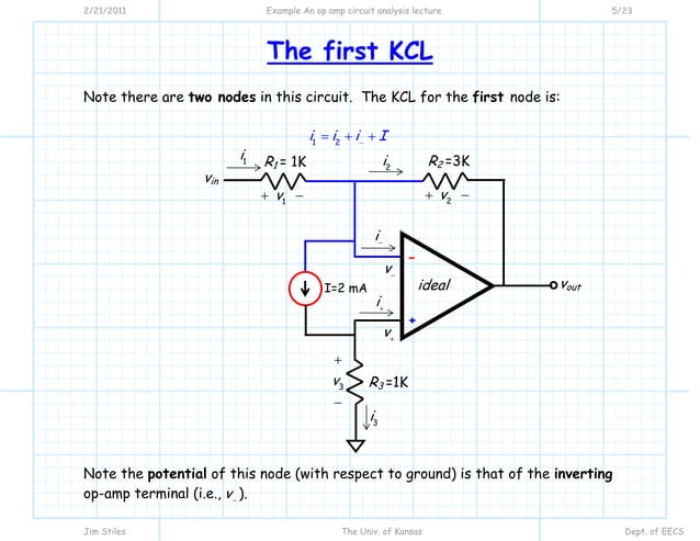 Example an op amp circuit analysis lecture | PDF | Computer Networking | Computing