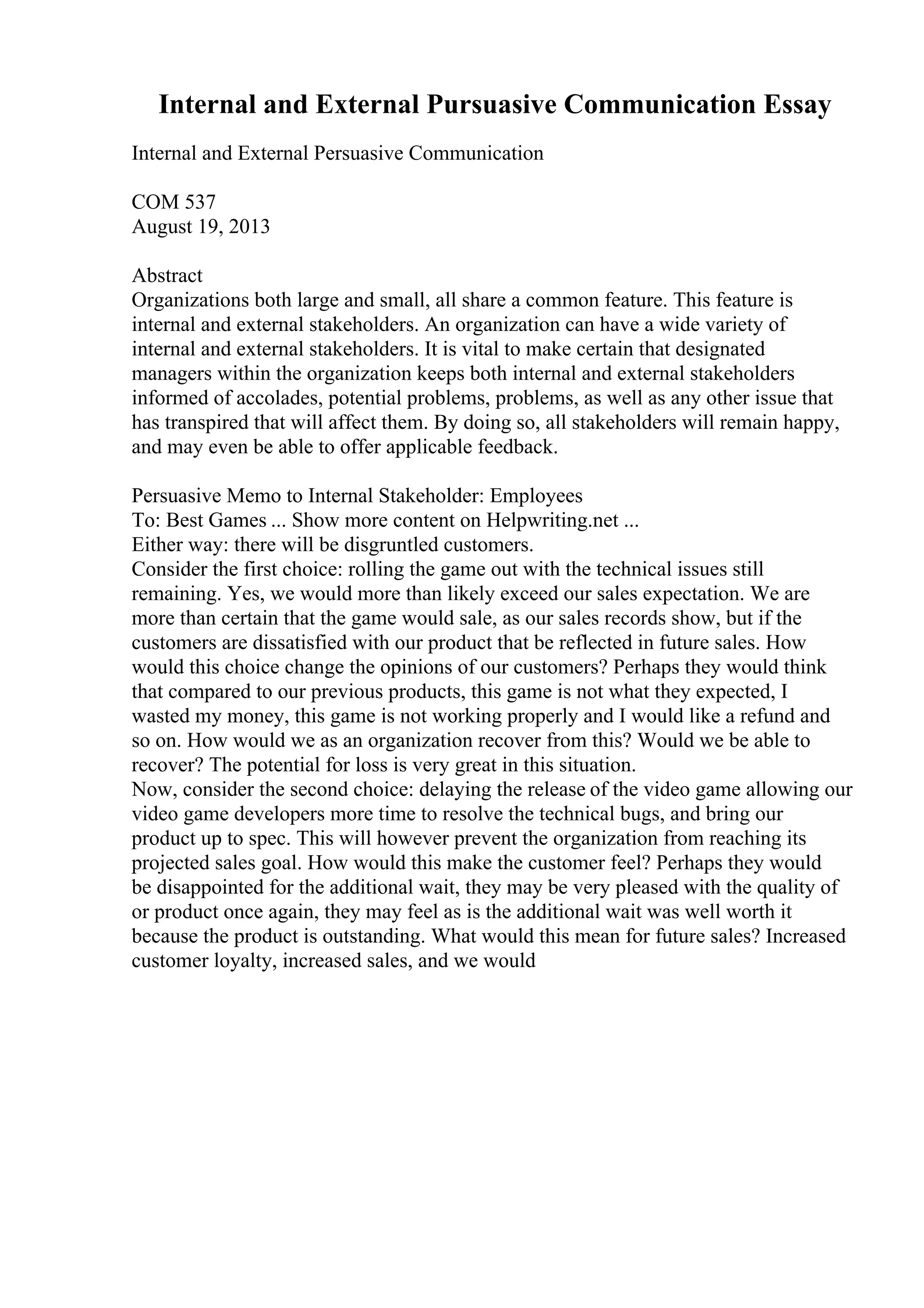 Example Autobiography Essay | PDF