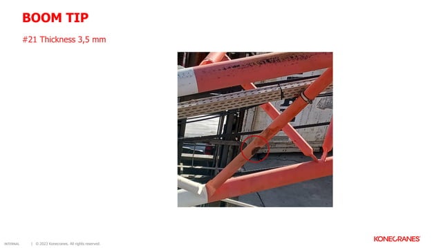 Example boom damages Rebort Lacings with heavy corrosion | PDF