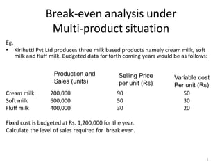Example cost volume-profit (cvp) analysis | PDF
