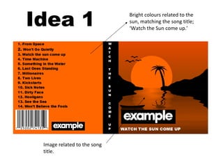 Example CD Cover Ideas Presentation | PPT