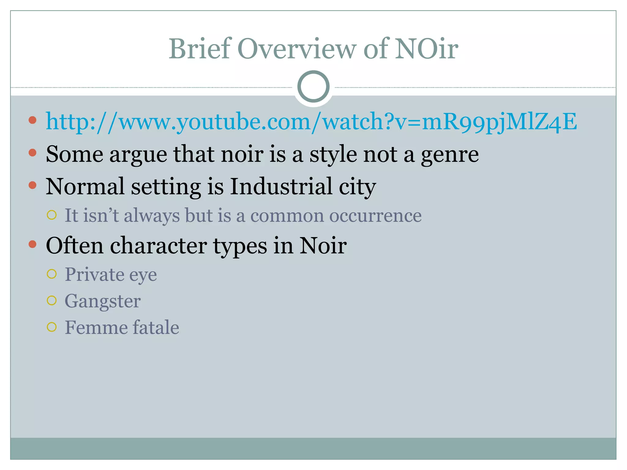 Example cyberpunk noir | PPT | Video Game Genres | Video Gaming