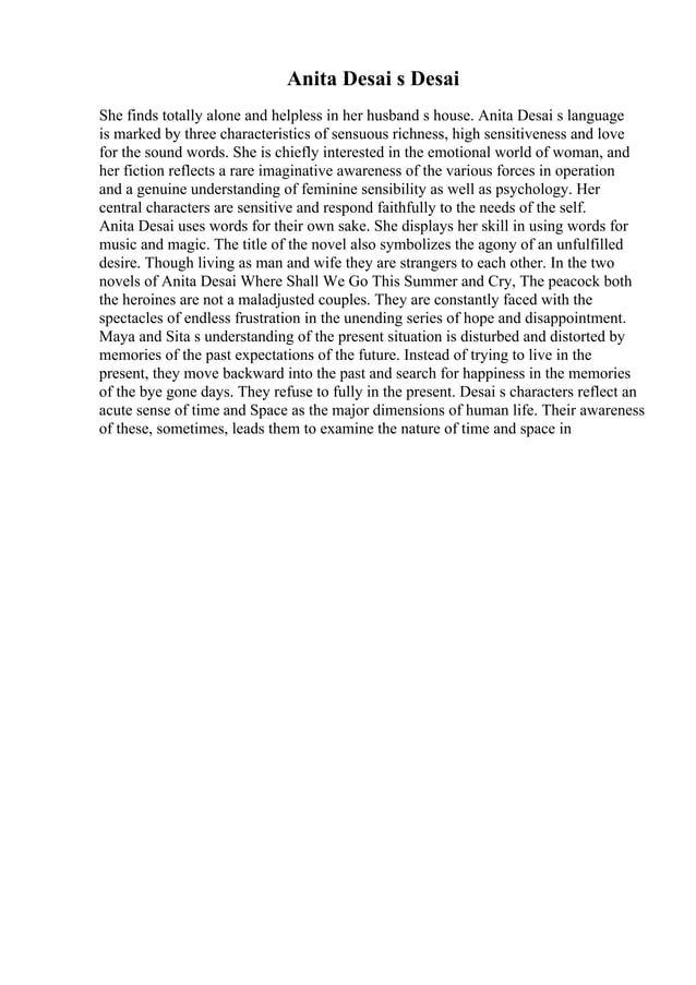 Example Descriptive Essay | PDF