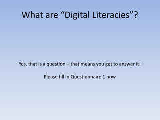 Example digLit workshop slides | PPT