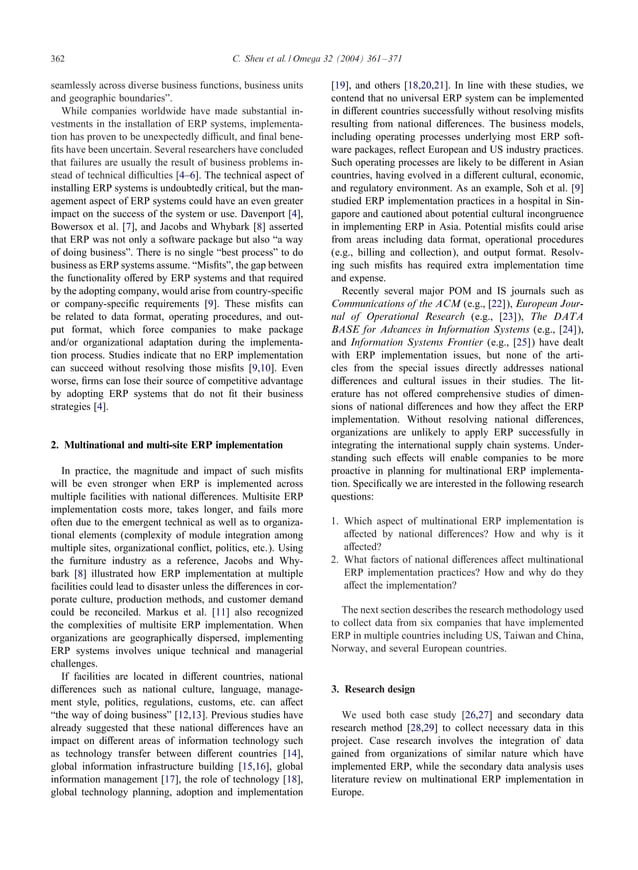 Example erp analysis | PDF | Business | Business and Finance