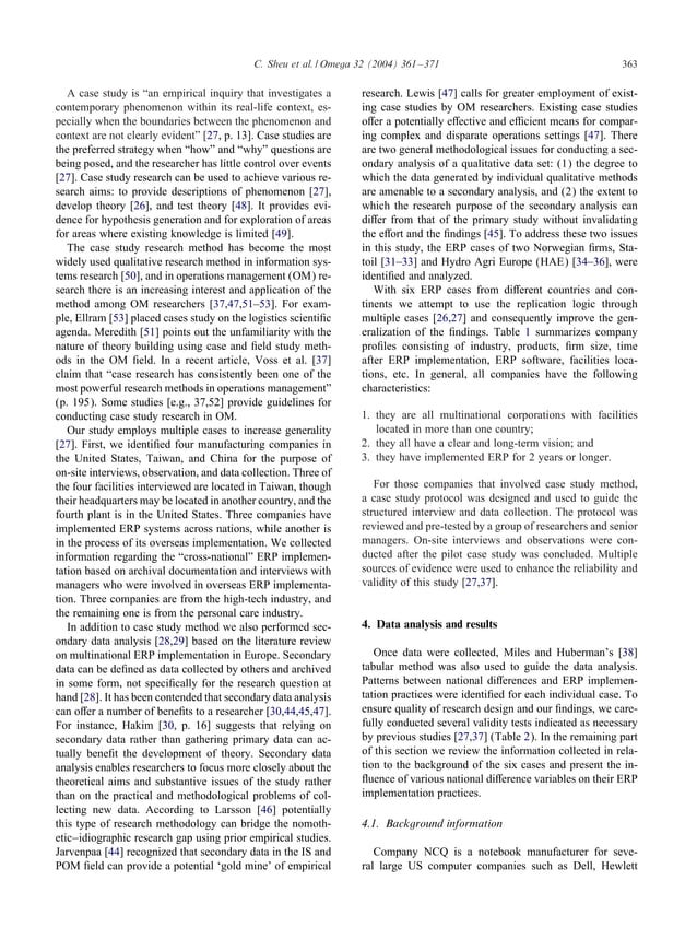 Example erp analysis | PDF | Business | Business and Finance