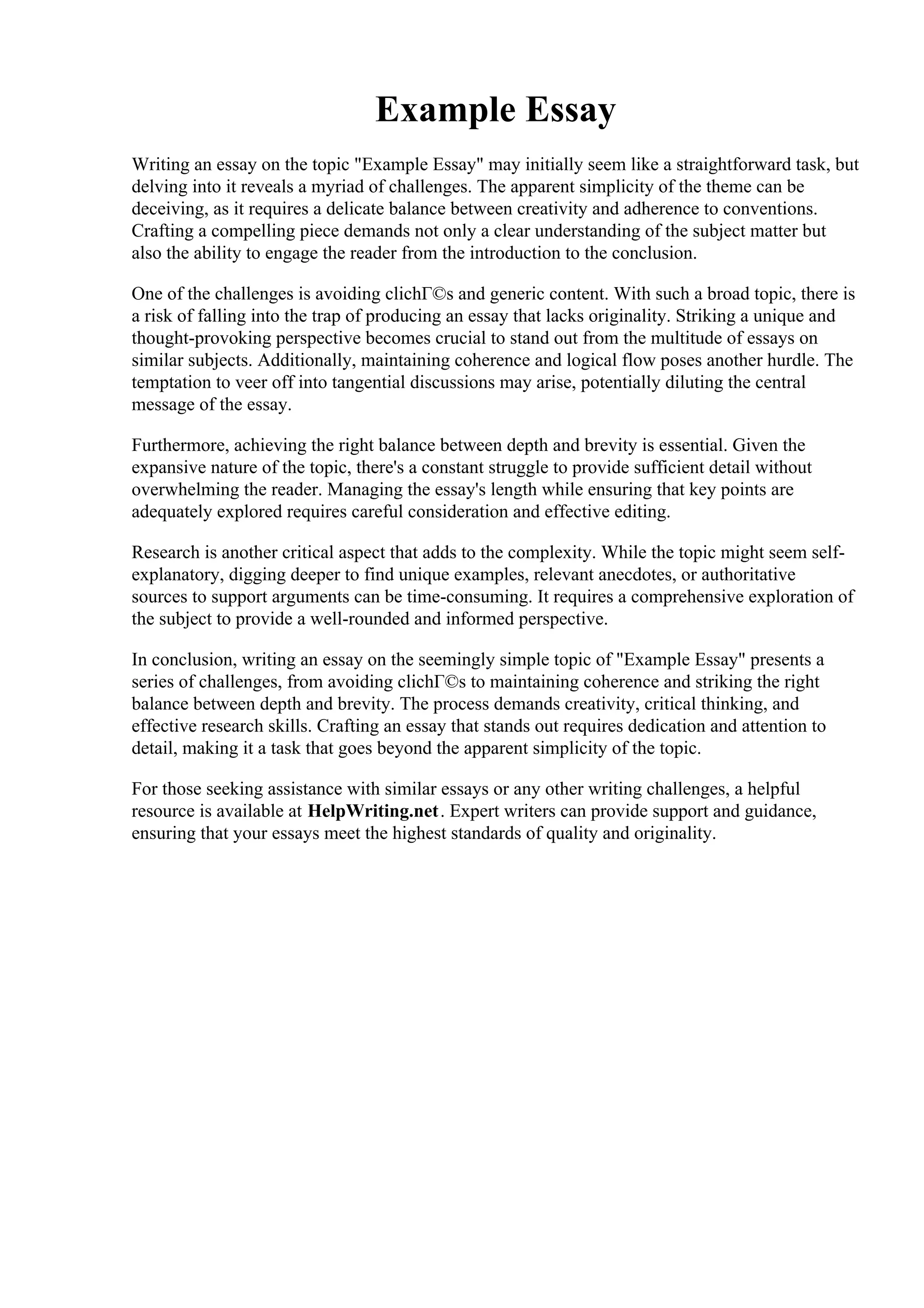 Example Essay. Memoir Essay Examples sample, Bookwormlab | PDF