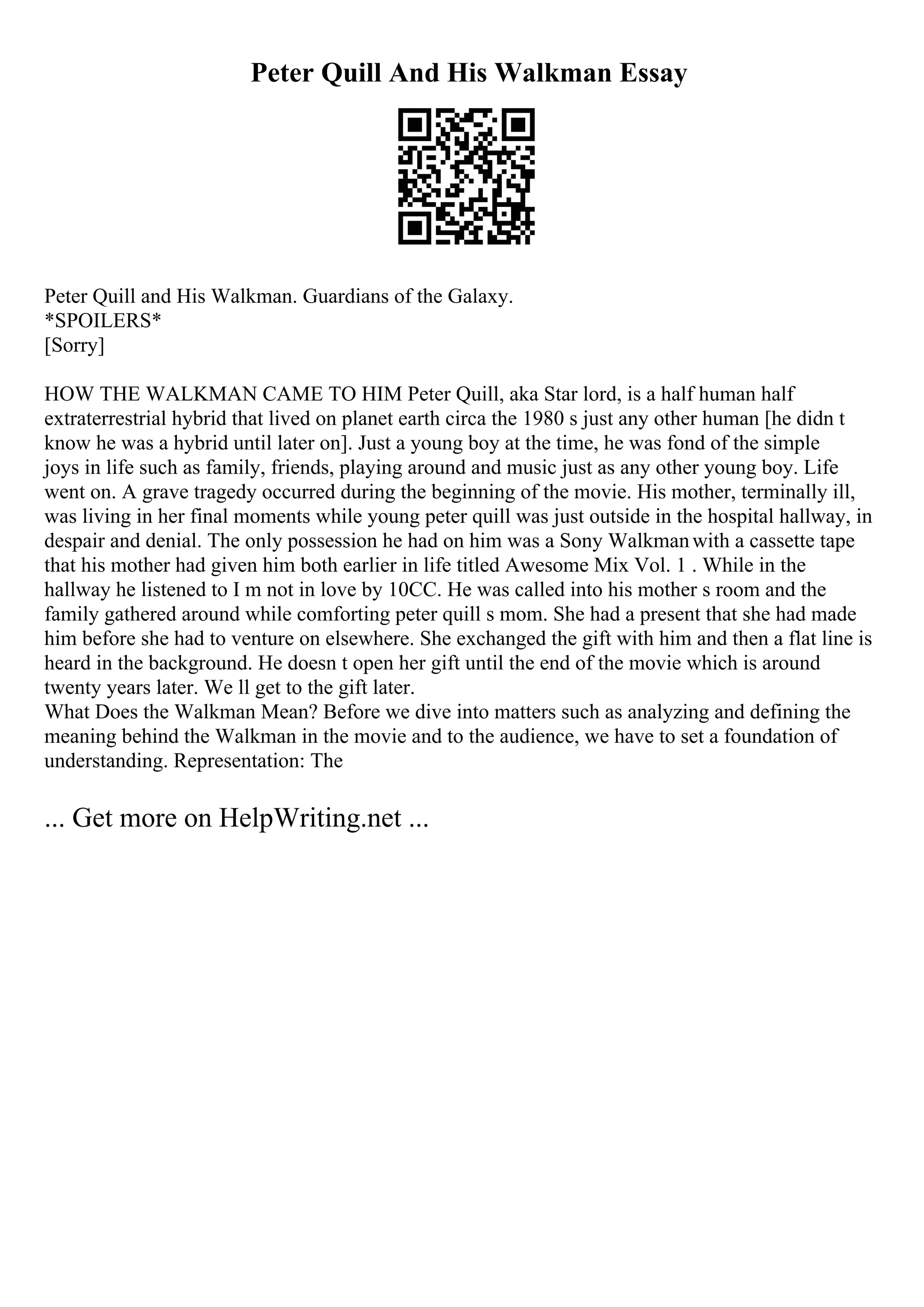 Example Essay With Introduction Body And Conclusion | PDF