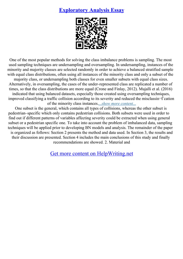 Example Exploratory Essay | PDF