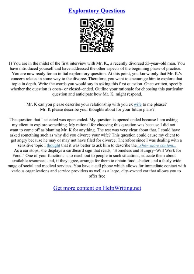 Example Exploratory Essay | PDF