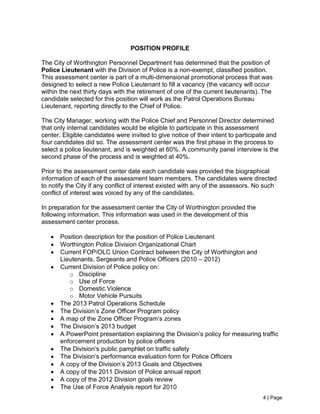 Final Report Assessment Center | PDF
