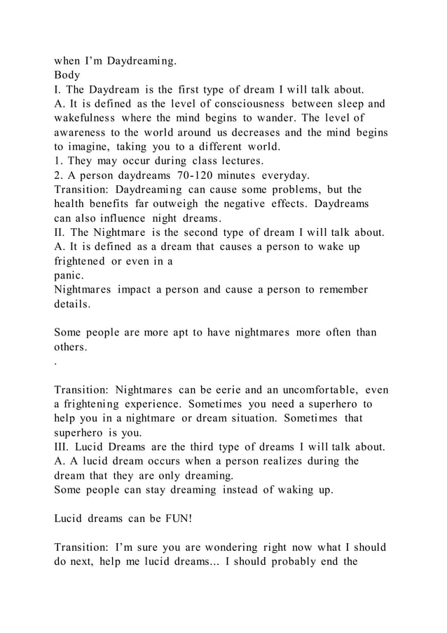 Example Final Typed Outline for Persuasive Speeches – Speech 1 | DOCX ...