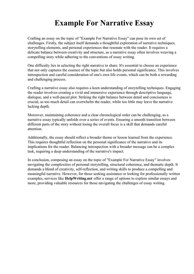 Example For Narrative Essay.pdf