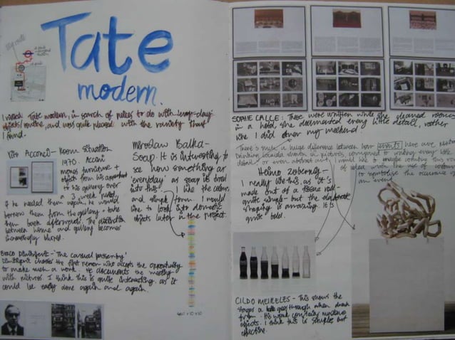 Example GCSE sketchbook | PPTX