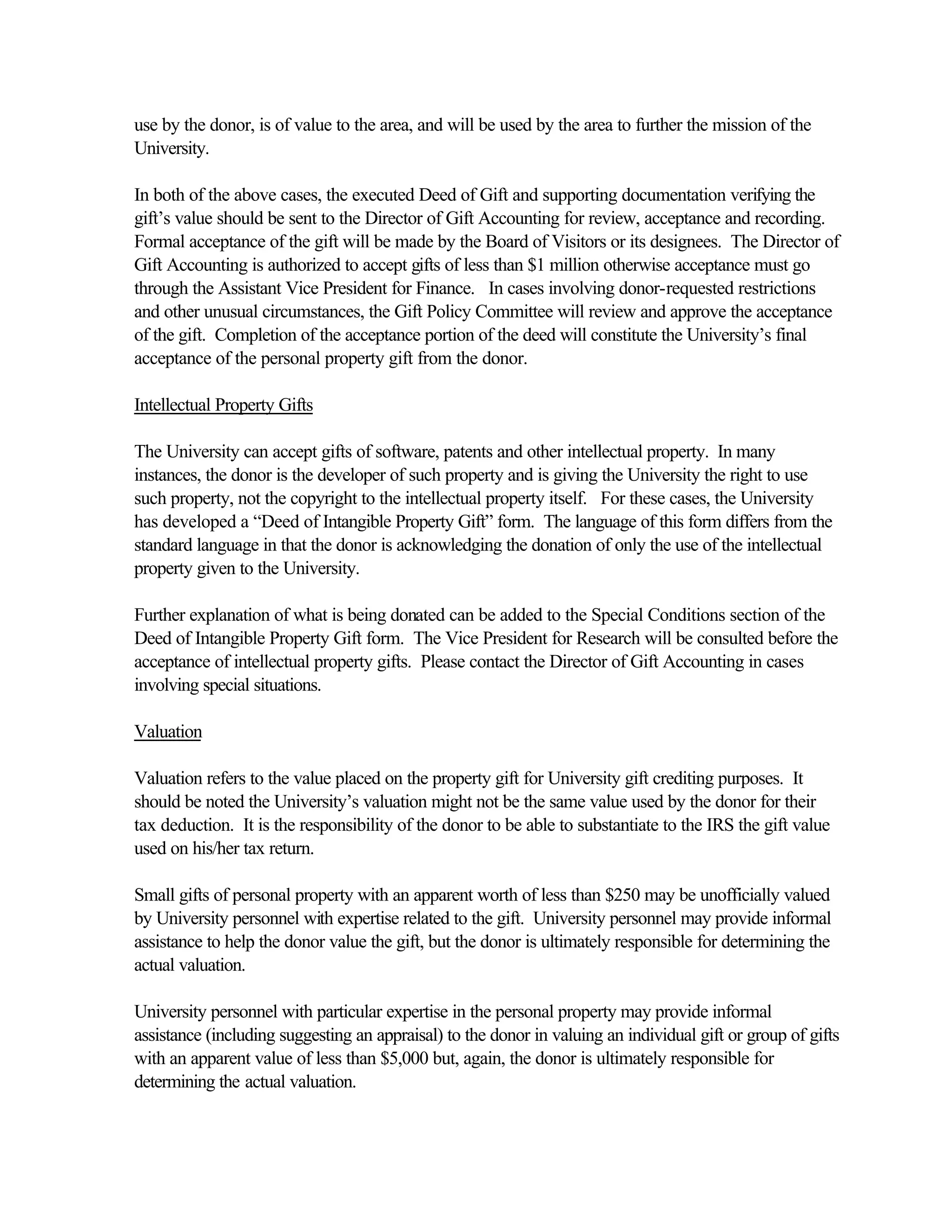 Example gift in kind policy | PDF | Personal Taxes | Personal Finance