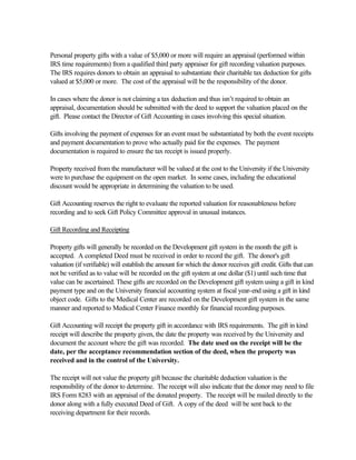 Example gift in kind policy | PDF | Personal Taxes | Personal Finance