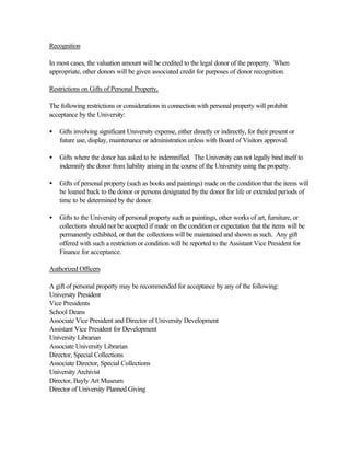 Example gift in kind policy | PDF