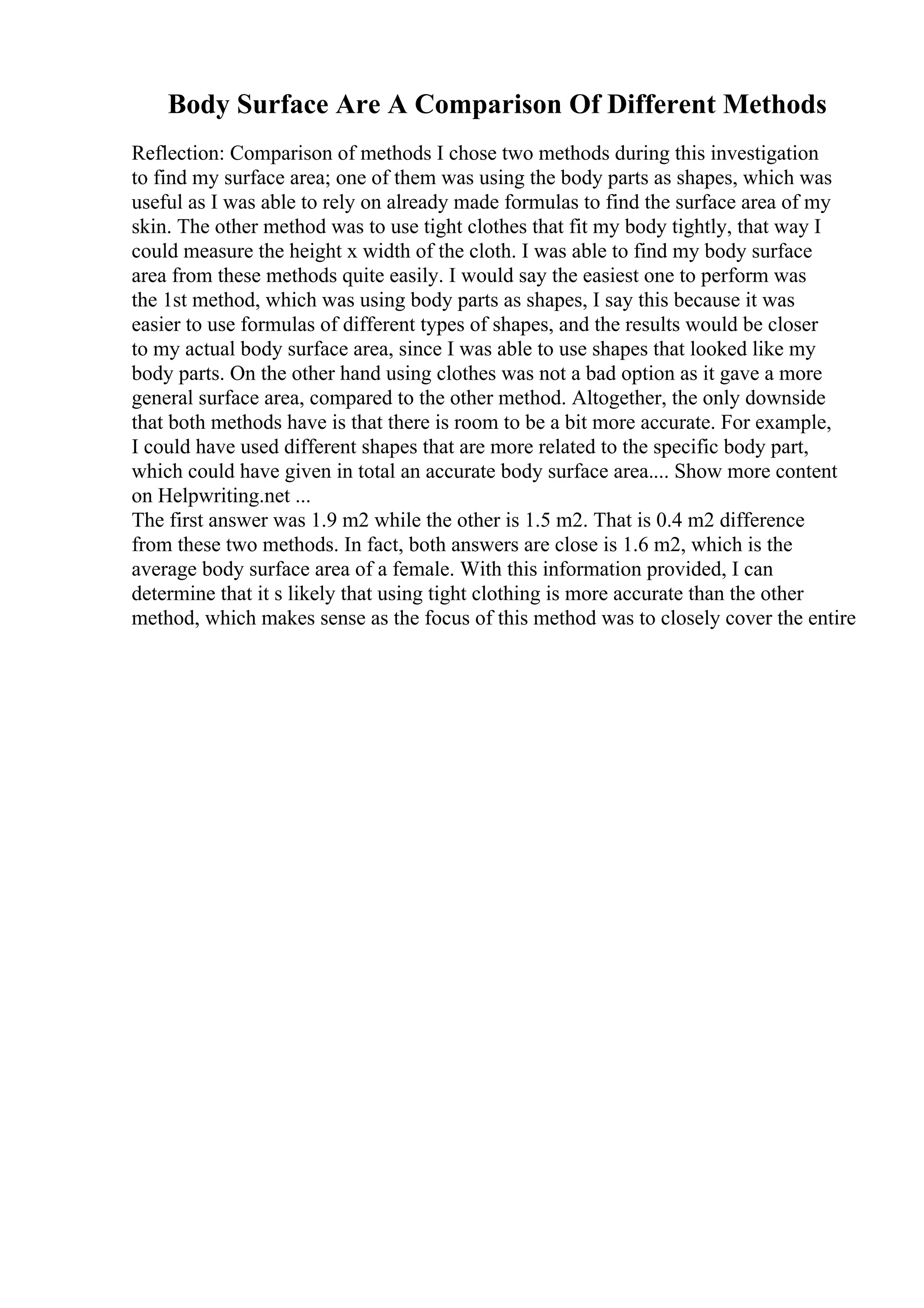 Example Interview Essay | PDF