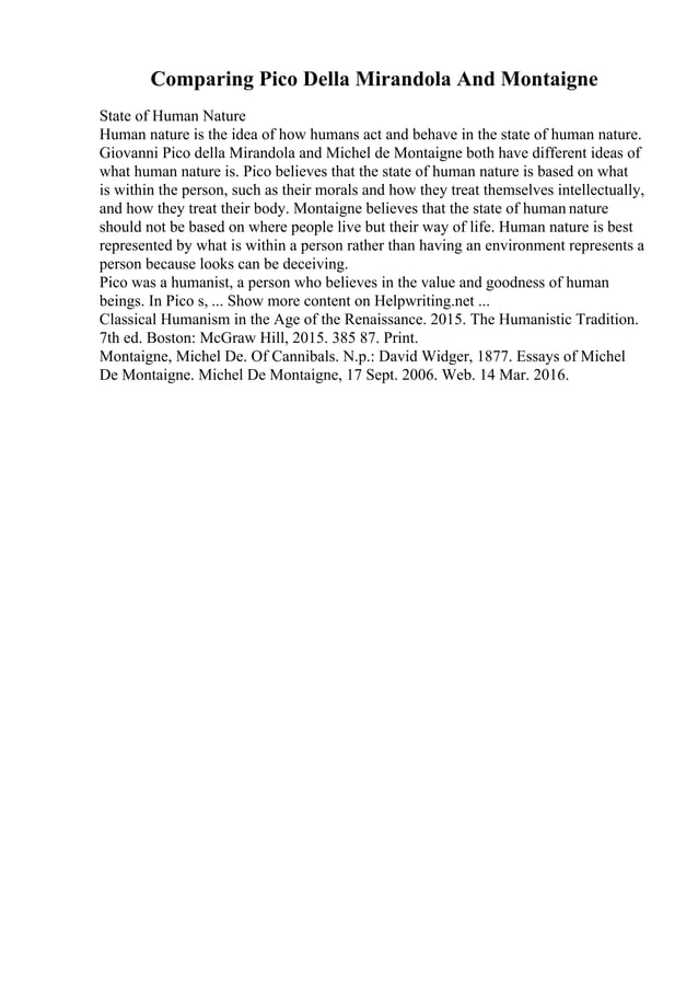 Example Interview Essay | PDF