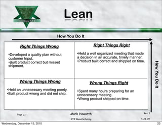 Example lean presentation 12 5-10 | PDF