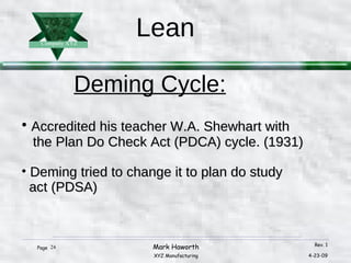 Example Lean Presentation 5 3 09 | PPT