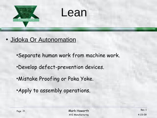 Example Lean Presentation 5 3 09 | PPT