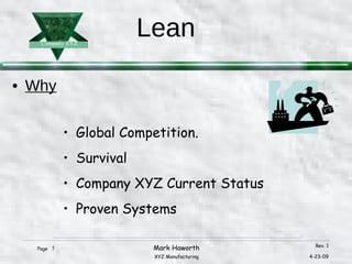 Example Lean Presentation 5 3 09 | PPT