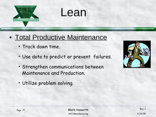 Example Lean Presentation 5 3 09 | PPT